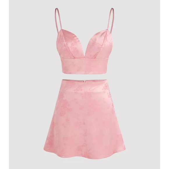 Dresses | Pink Floral Set | Poshmark